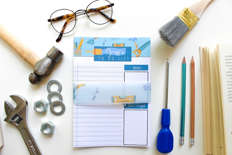 Personalised Men's to Do Lists Checklist Planner - Etsy
