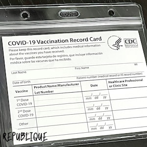 CDC Vaccination Cardholder (the Blank CDC Card is NOT Included ...