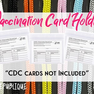 CDC Vaccination Cardholder (the Blank CDC Card is NOT Included ...