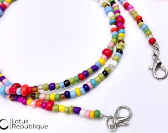 Beaded Mask Chain Face Mask Lanyard Mask Chain Facemask | Etsy