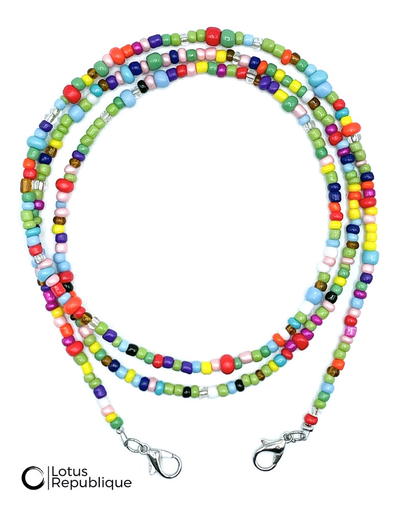 Beaded Mask Chain, Face Mask Lanyard, Mask Chain, Facemask Lanyard ...