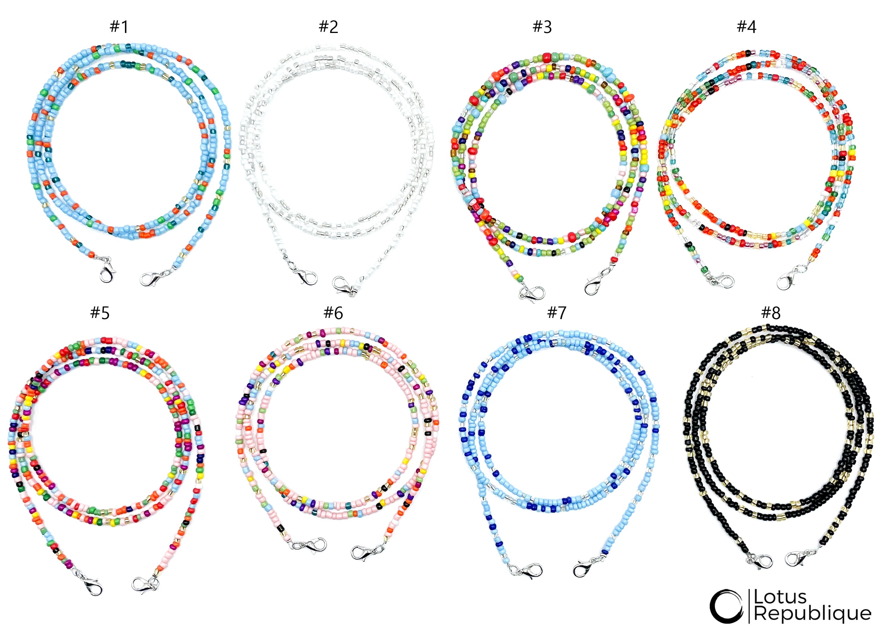 Beaded Mask Chain, Face Mask Lanyard, Mask Chain, Facemask Lanyard ...