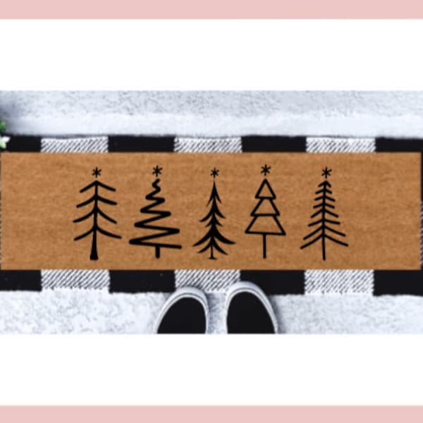 Christmas Door Mat - Etsy
