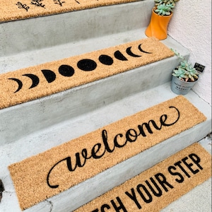Watch Your Step Skinny Doormat | Narrow Doormat | Mini Doormat ...
