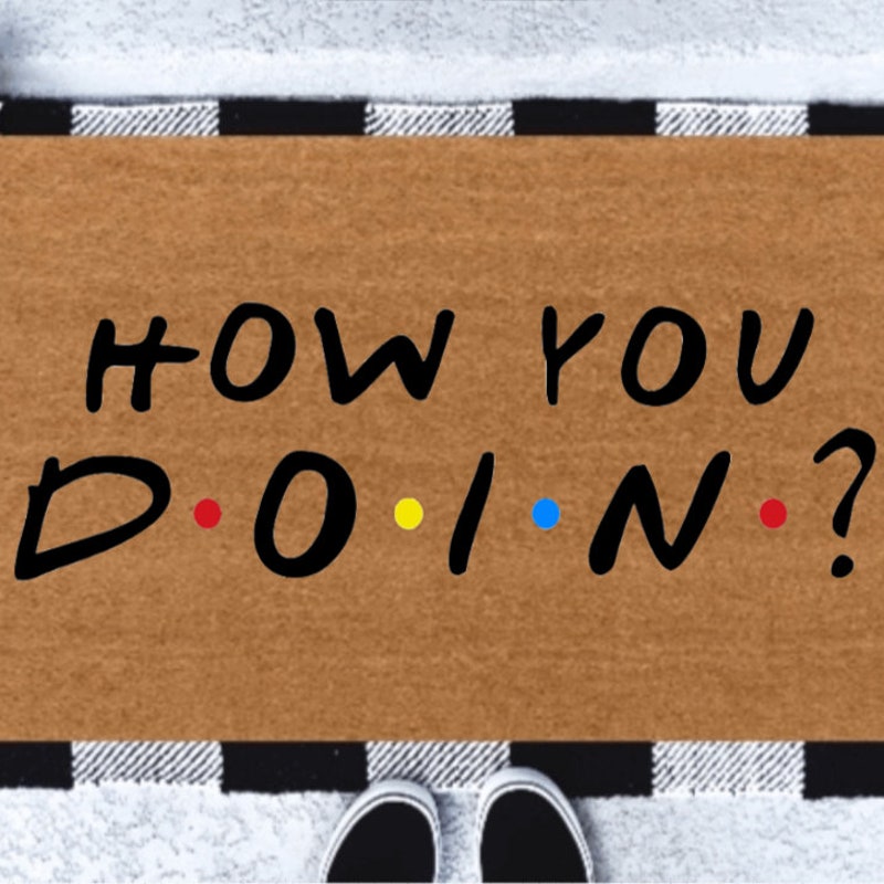 Friends Welcome Mat - Etsy