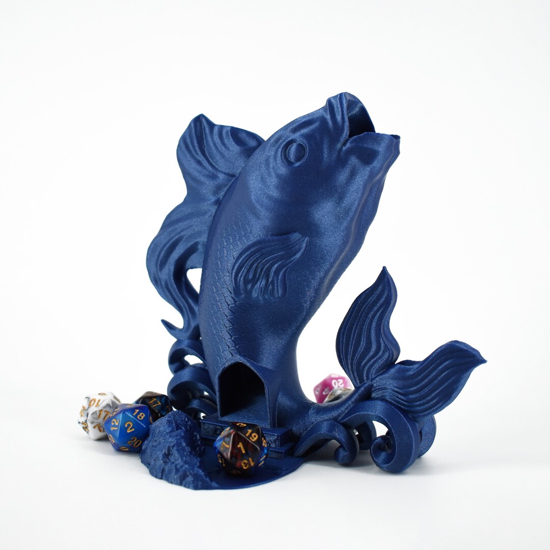 Koi Fish Dice Tower - 3D Printed - Over 30 Colors - Ideal for D&D ...