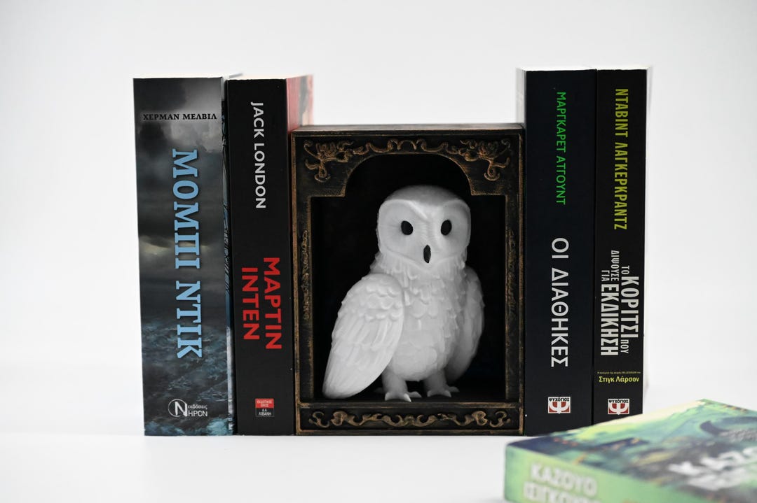 Hedwig Snowy Owl Book Nook, Harry Potter Bookshelf Insert, Magical ...