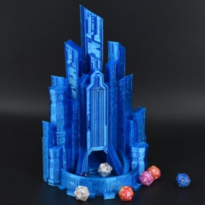 Cyberpunk City Dice Tower - 3D Printed - Over 30 Colors, Hand Painted ...