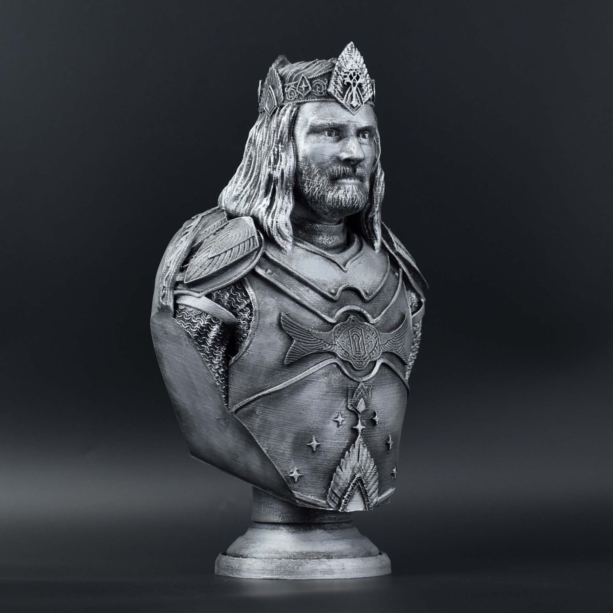 Aragorn Paintable Bust Different Colors FDM - Etsy