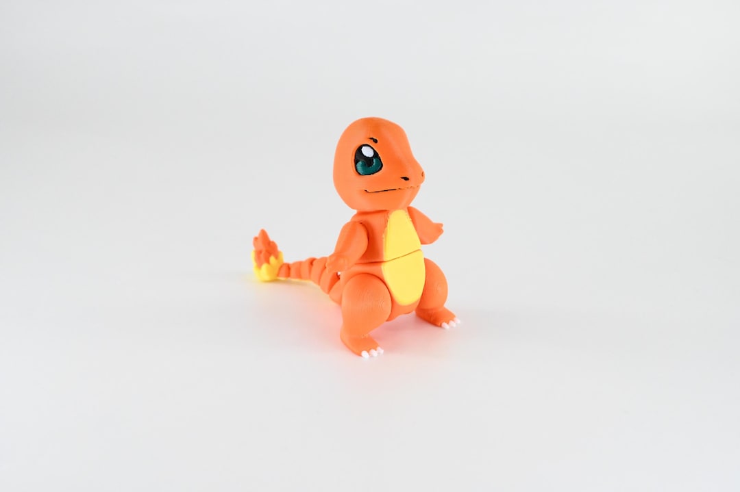 Charmander Articulated Flexi Fidget Toy, 3D Printed Desk Toy for ...