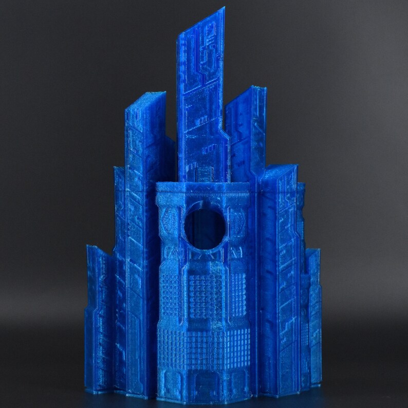 Cyberpunk City Dice Tower - 3D Printed - Over 30 Colors, Hand Painted ...