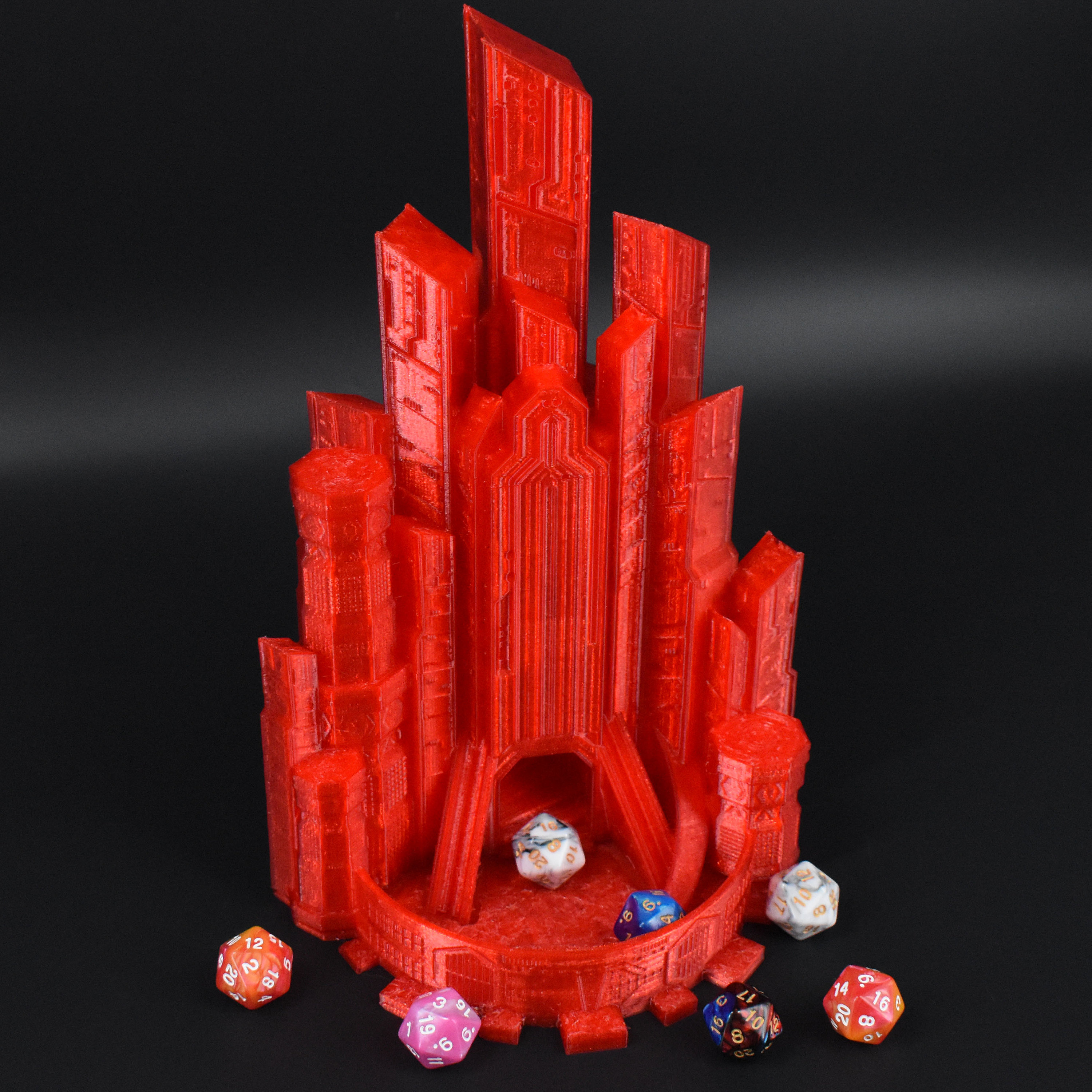 Cyberpunk City Dice Tower - 3D Printed - Over 30 Colors, Hand Painted ...