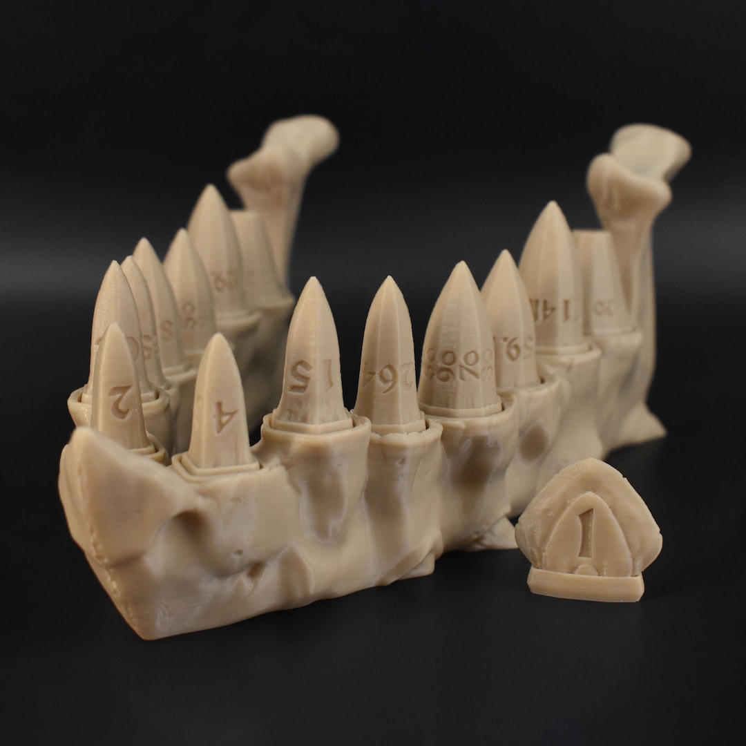 Dragon Teeth Dice Set - 3D Printed - Over 30 Colors, Hand Painted ...