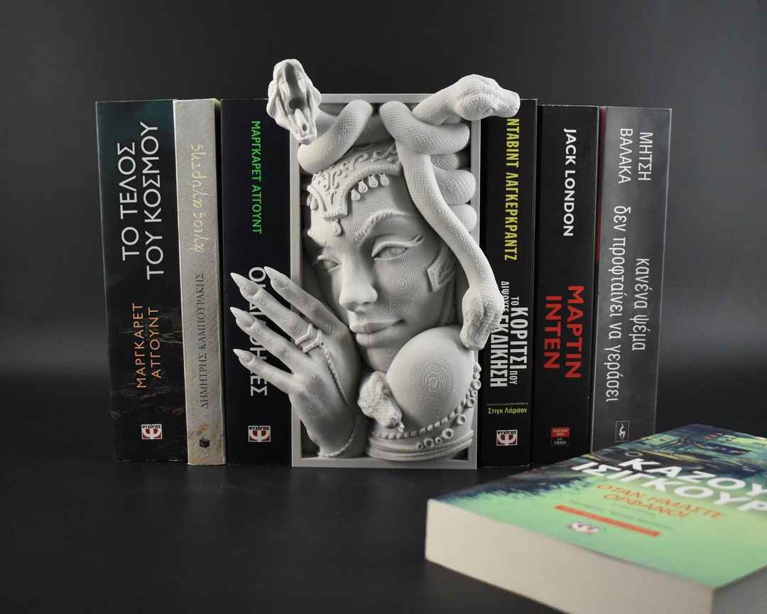 Medusa Book Nook, Mythological Bookshelf Insert, Perfect for Fantasy ...