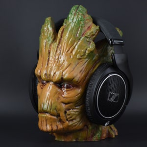 Groot Headphone Stand, Headphone Holder, Gaming, Office Room Decor - Etsy