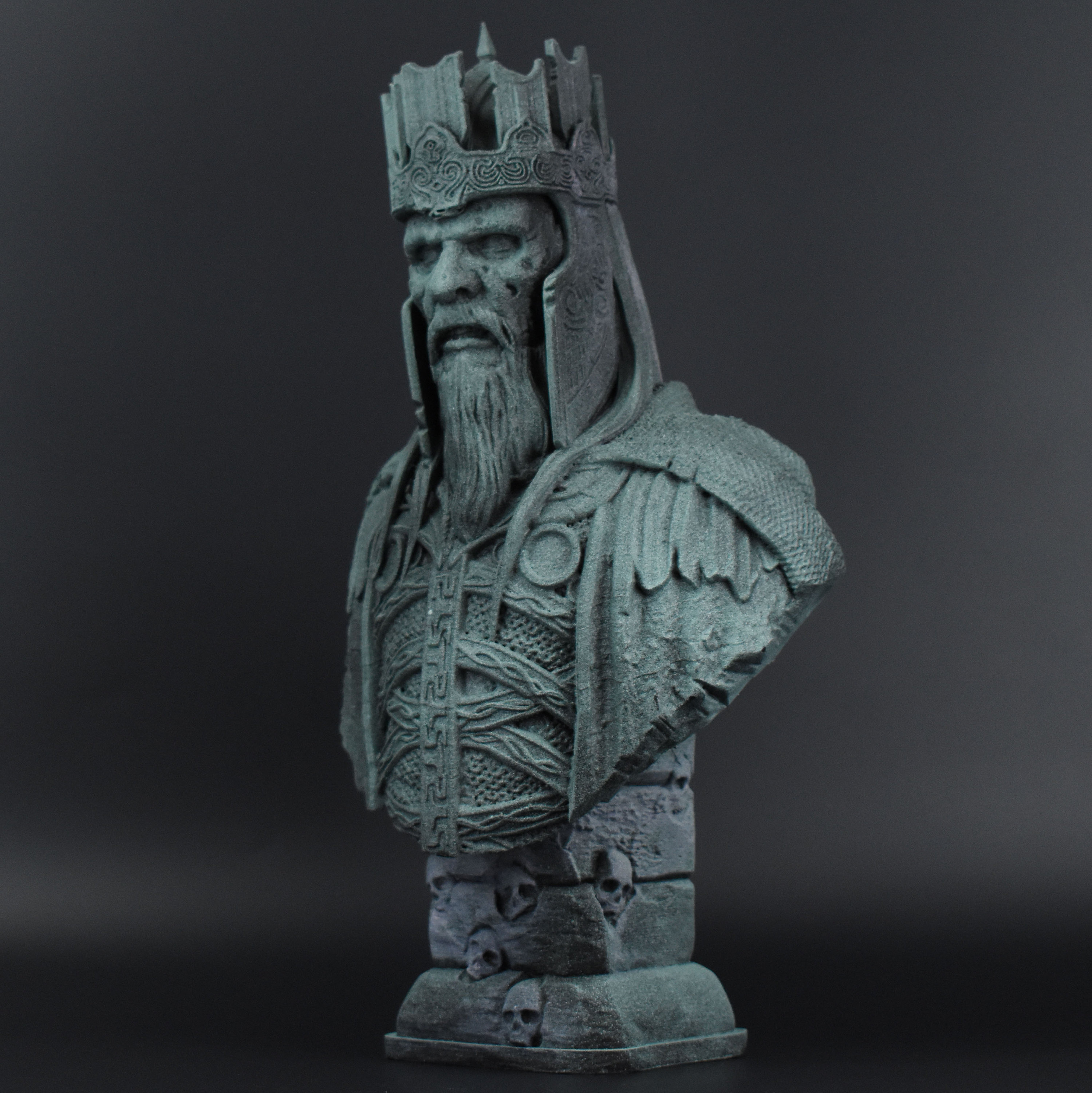 King of the Dead Bust LOTR Inspired 3D Printed Hand-painted - Etsy
