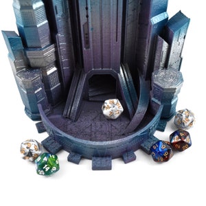 Cyberpunk City Dice Tower - 3D Printed - Over 30 Colors, Hand Painted ...