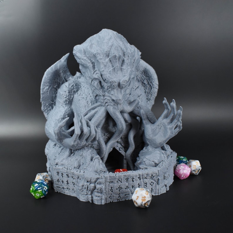 Cthulhu Dice Tower 3D Printed Over 30 Colors Hand Painted - Etsy