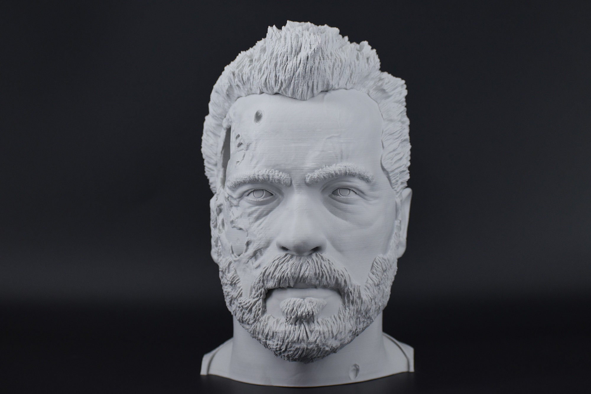 Terminator Dark Fate Headphone Stand , Paintable Bust , Different ...