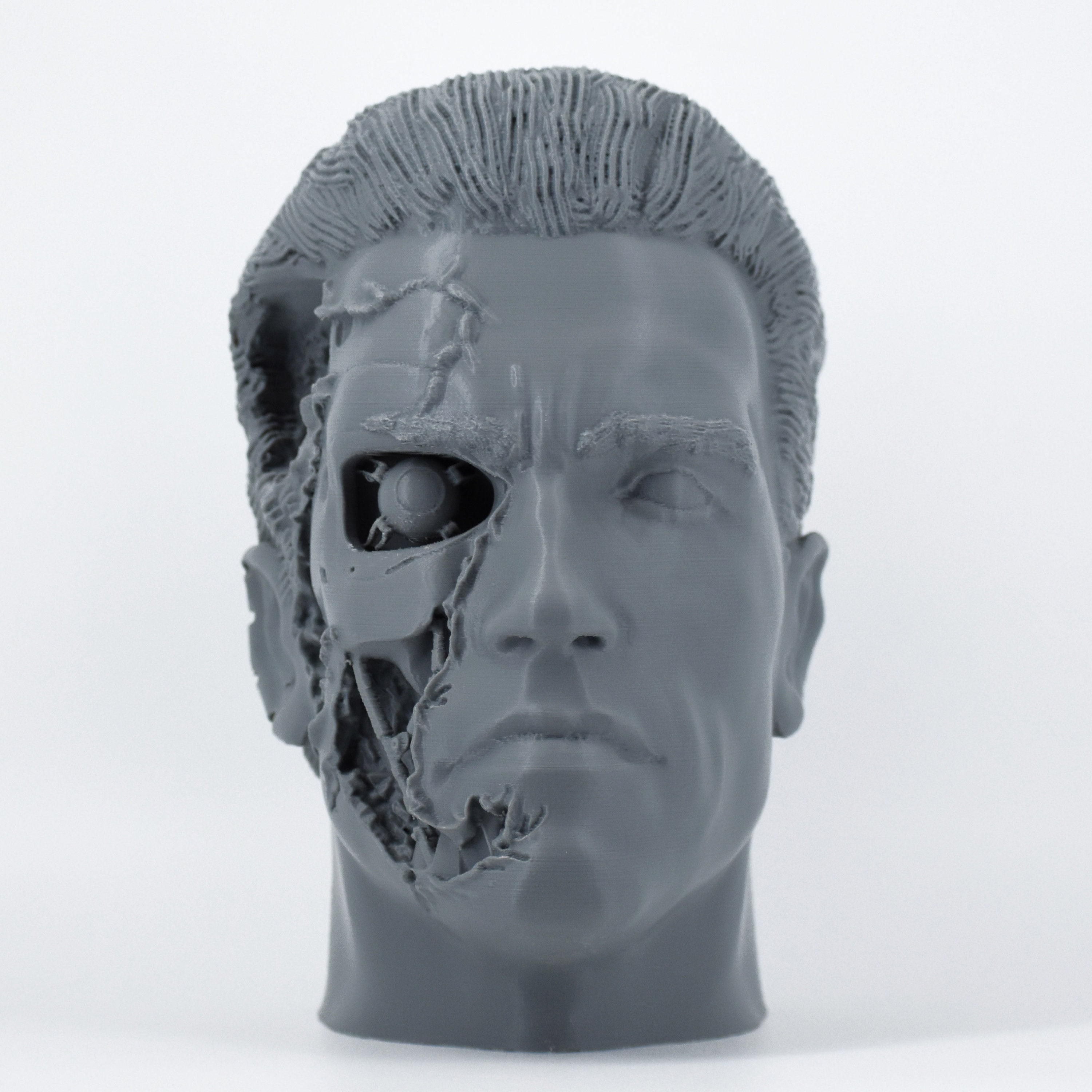 Terminator T-800 Headphone Stand , Paintable Bust , Different Colors - Etsy