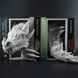 Dragon Book Nook With Tail, Unique Gift for Book Lovers, Fantasy ...