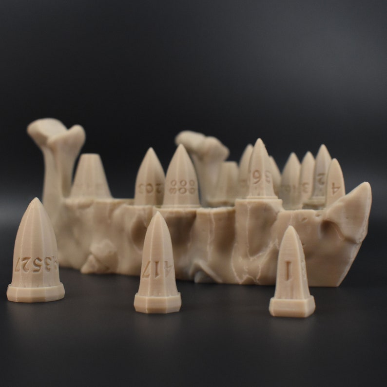 Dragon Teeth Dice Set 3D Printed Over 30 Colors Hand - Etsy