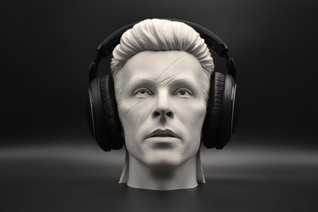 David Bowie Headphone Stand Paintable Bust Different - Etsy