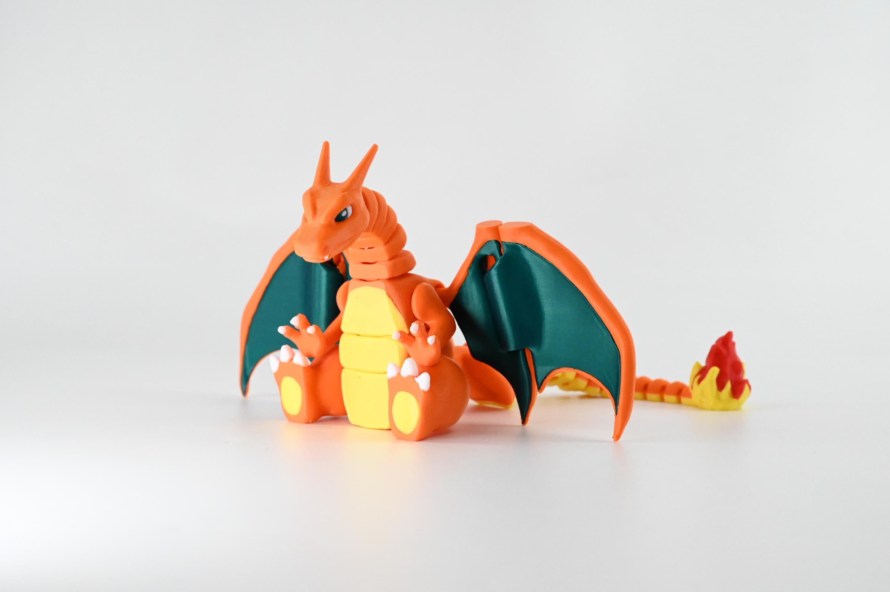 Charizard Articulated Flexi Fidget Toy, 3D Printed Desk Toy for Pokemon ...