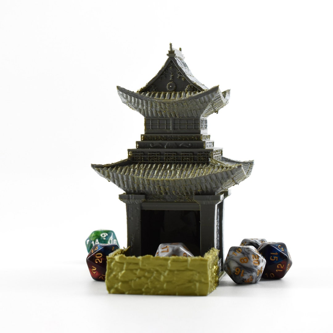 Shogun Dice Tower - 3D Printed - Over 30 Colors - Ideal for D&D ...