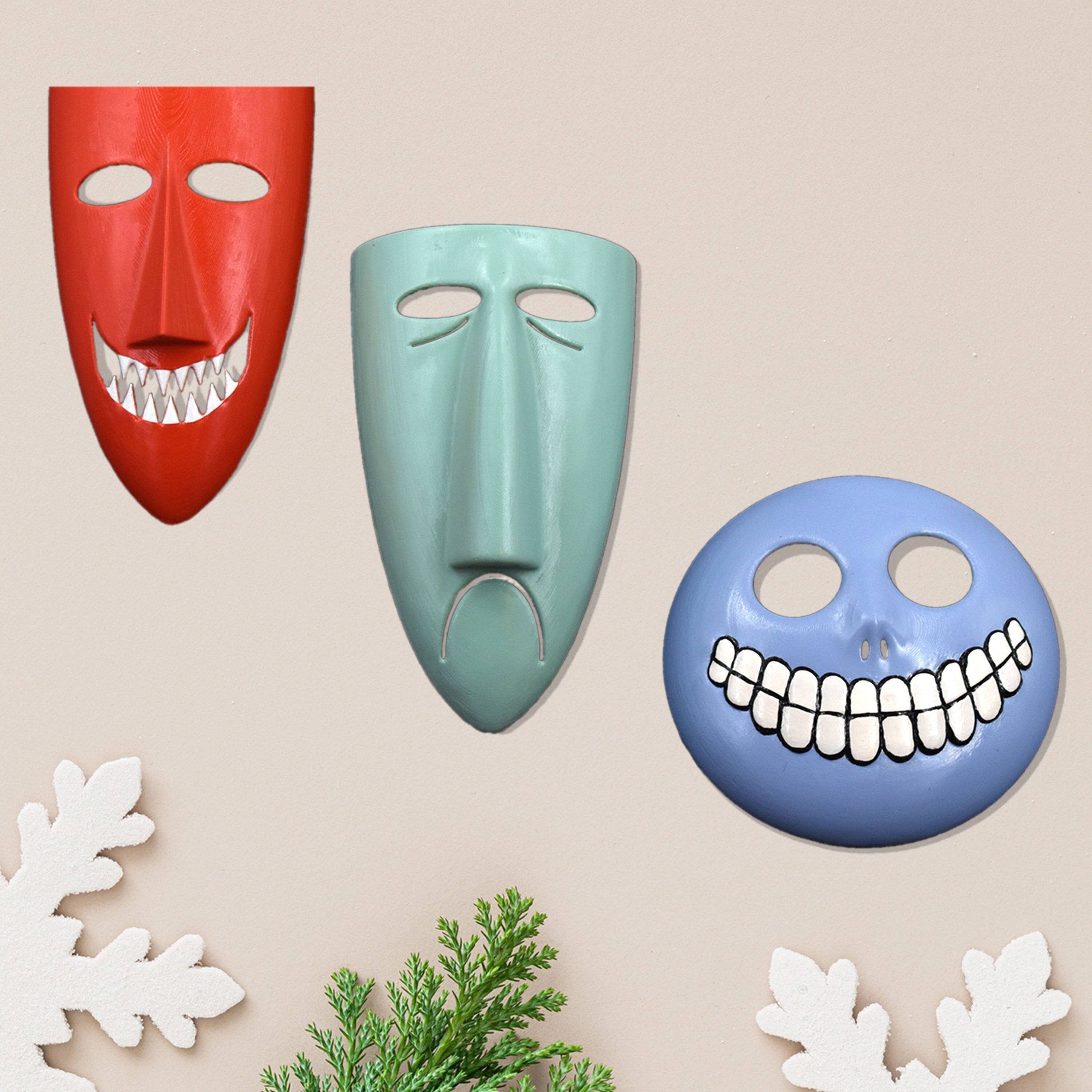 The Nightmare Before Christmas Lock Shock And Barrel Masks