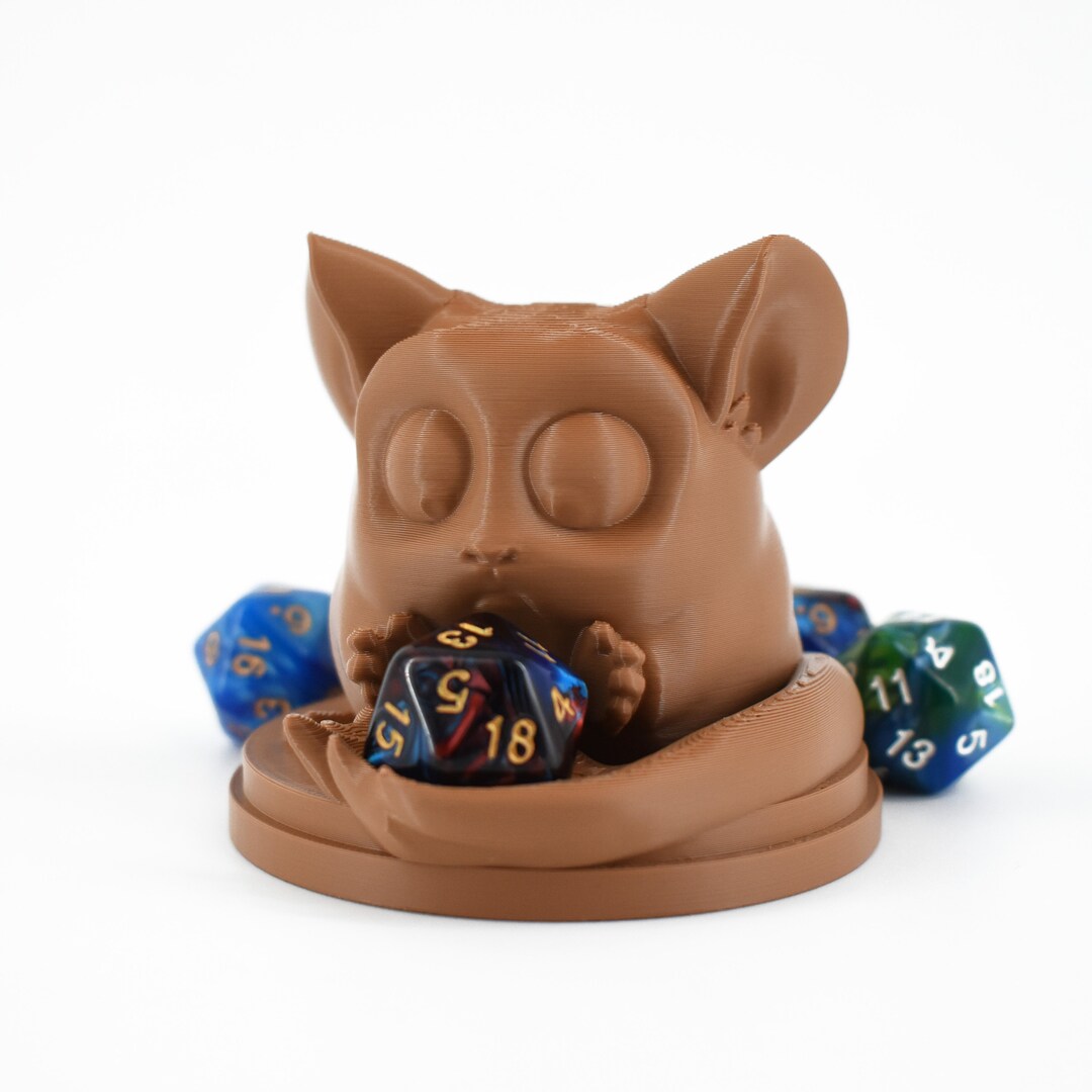Chinchilla Charlie Dice Gurardian - 3D Printed - Over 30 Colors ...