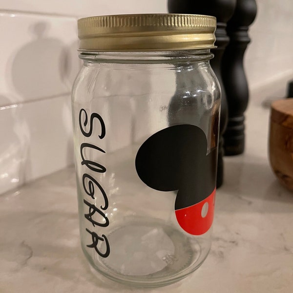 Mickey Mouse Jar - Etsy
