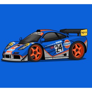 Mclaren F1 GTR Prints // Made to Order // Giclee Prints // Gifts for ...
