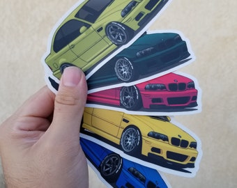 AE BMW E46 Coupe Sticker Vinyl Waterproof Laptop Car Sticker - Etsy
