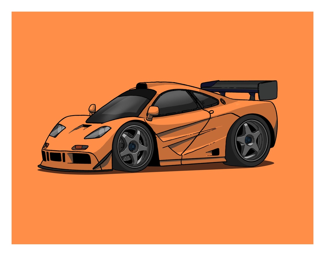 Mclaren F1 GTR Prints // Made to Order // Giclee Prints // - Etsy