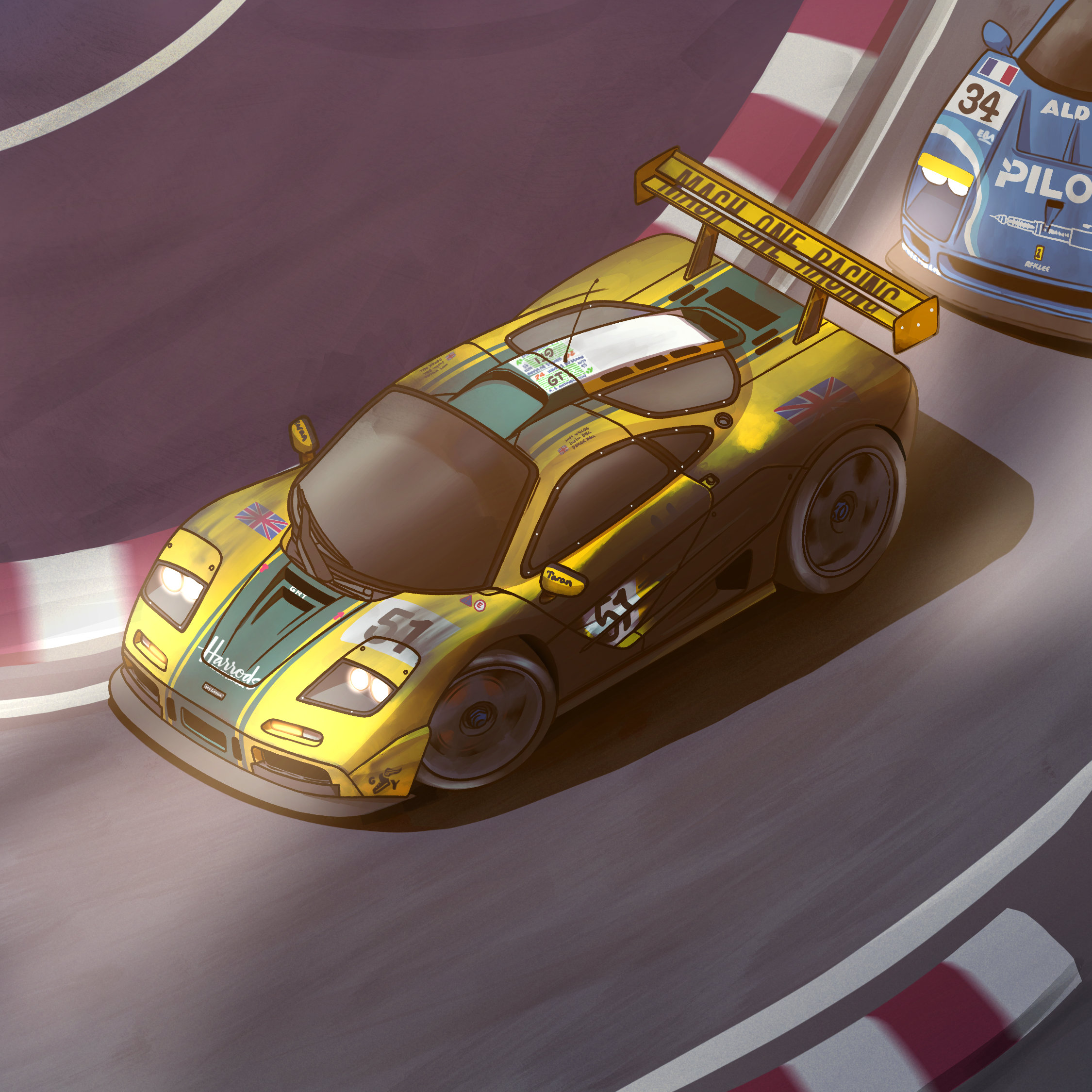 MCLAREN F1 GTR PRINTS - Etsy