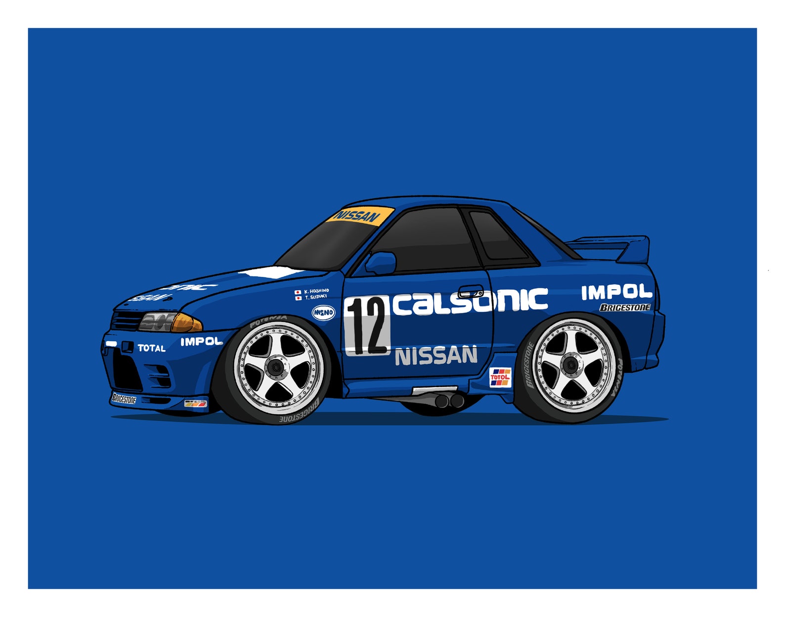 GTR R32 Prints W/iconic Liveries //made to Order // Godzilla // R32 ...