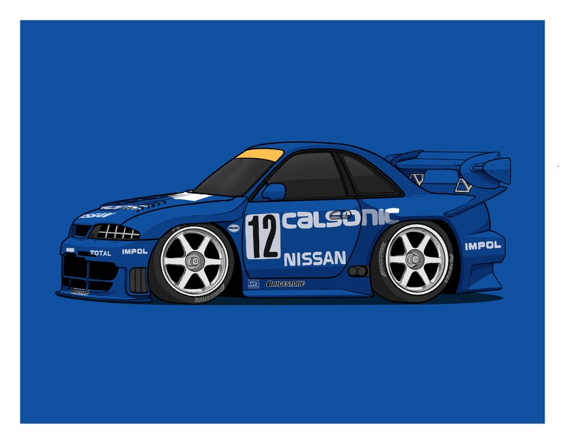 R33 SUPER GT PRINTS // Illustrations // Gifts for Car Enthusiasts ...