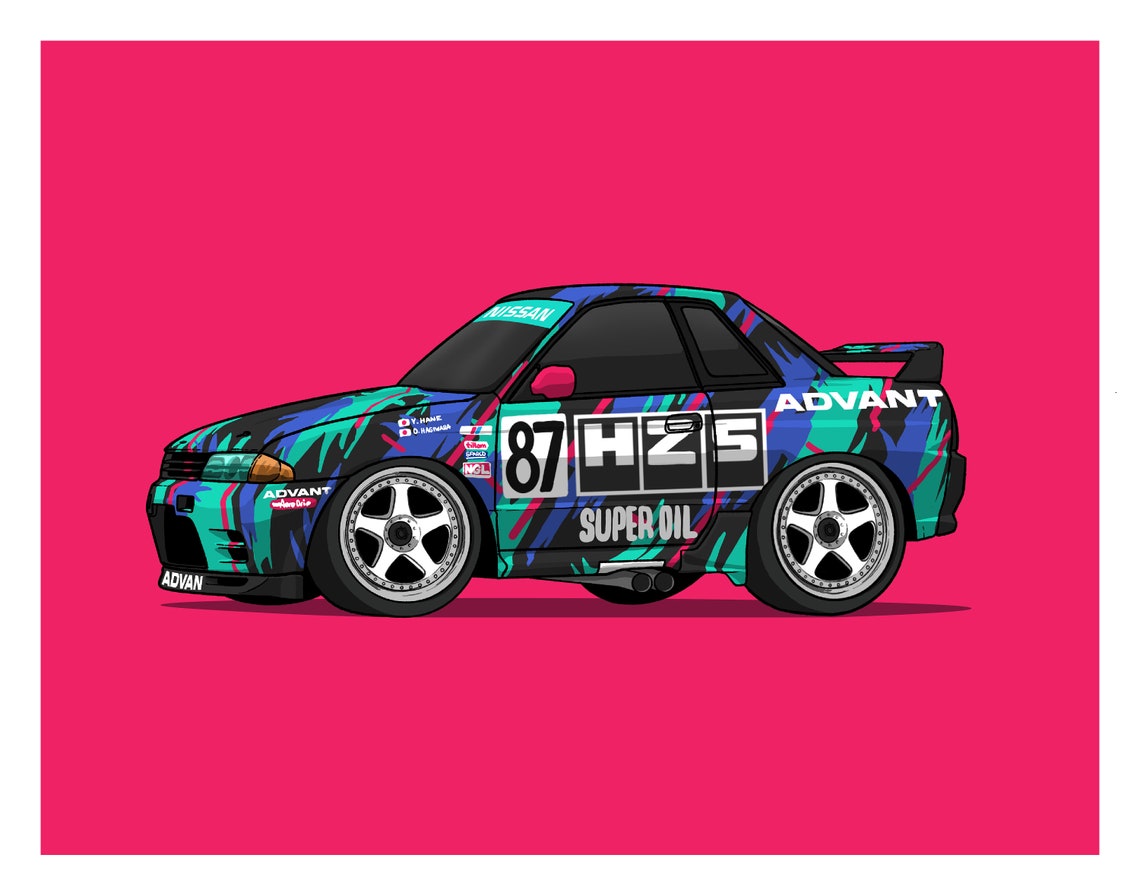 GTR R32 Prints W/iconic Liveries //made to Order // Godzilla // R32 ...