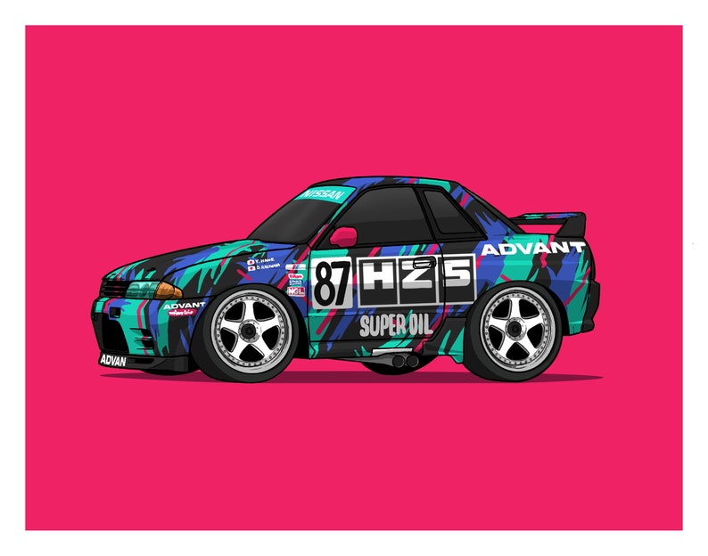 GTR R32 Prints W/iconic Liveries //made to Order // Godzilla // R32 ...