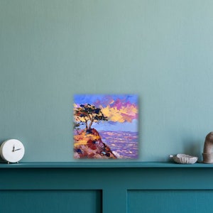 Michigan Painting Pictured Rocks Original Art Lake Superior Impasto Oil ...