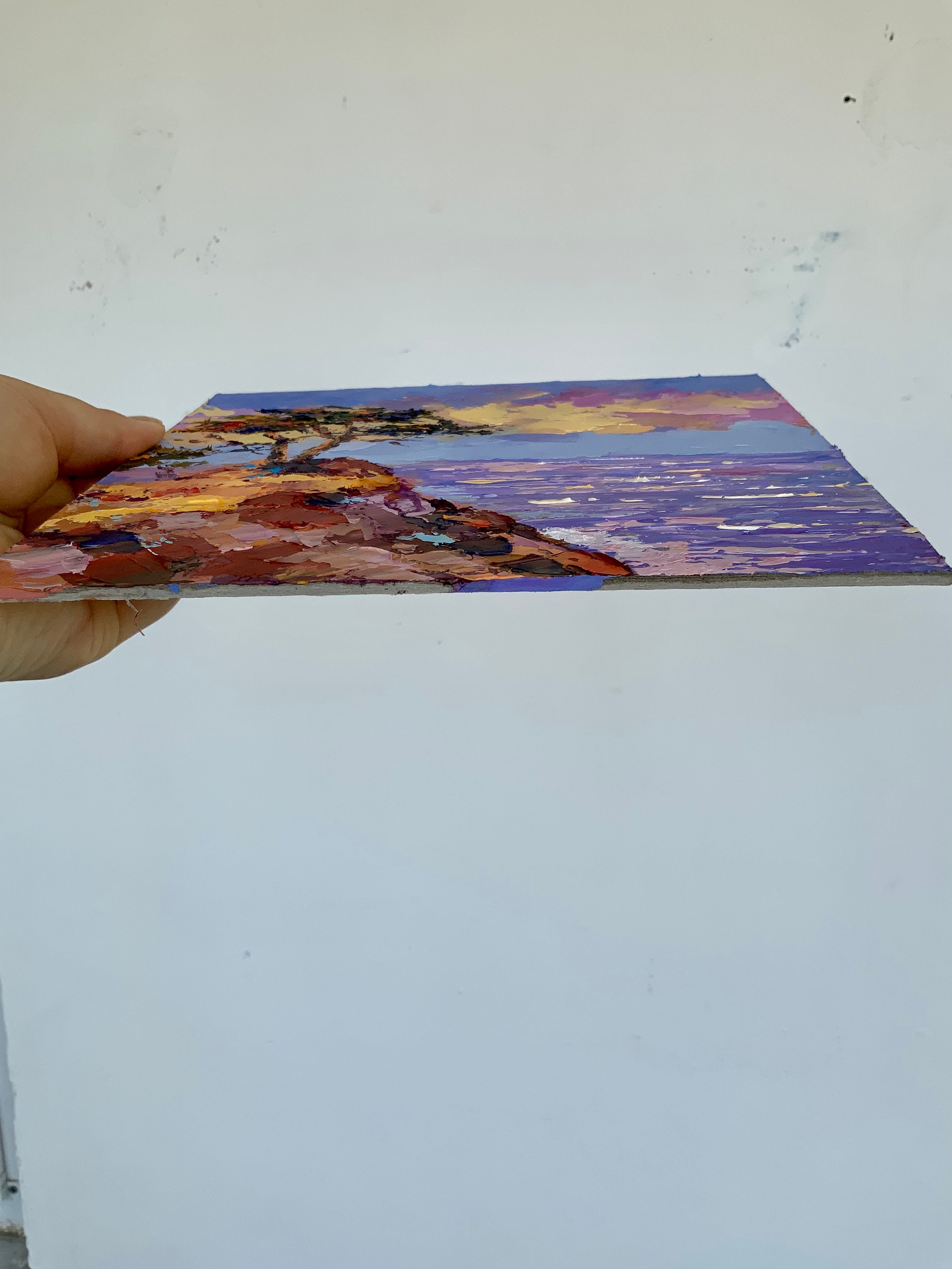 Michigan Painting Pictured Rocks Original Art Lake Superior - Etsy