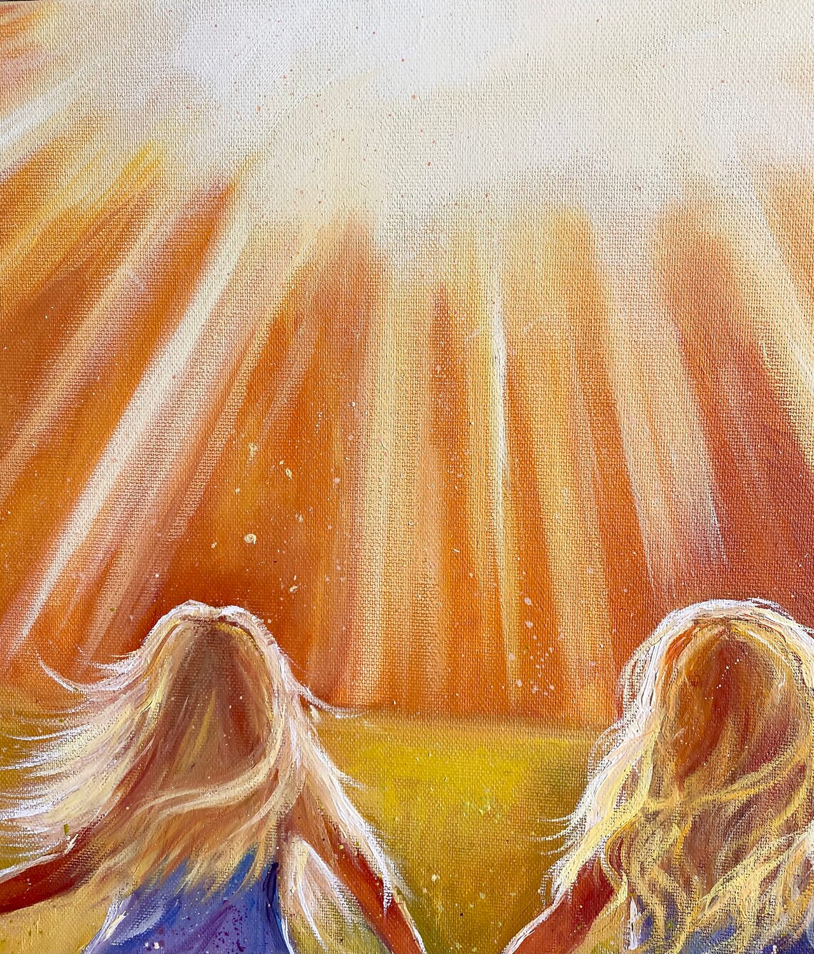 Sisters Painting Family Painting Original Painting - Etsy