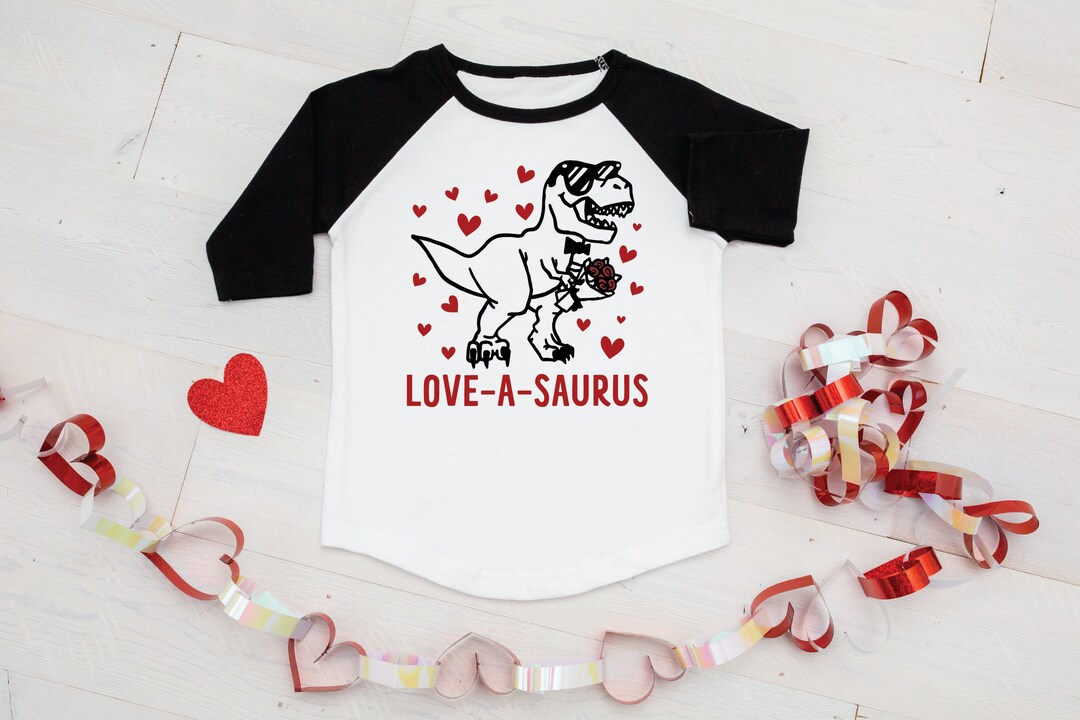 Dinosaur Valentine Lovesaurus Loveasaurus Love-a-saurus Toddler Kid-svg ...
