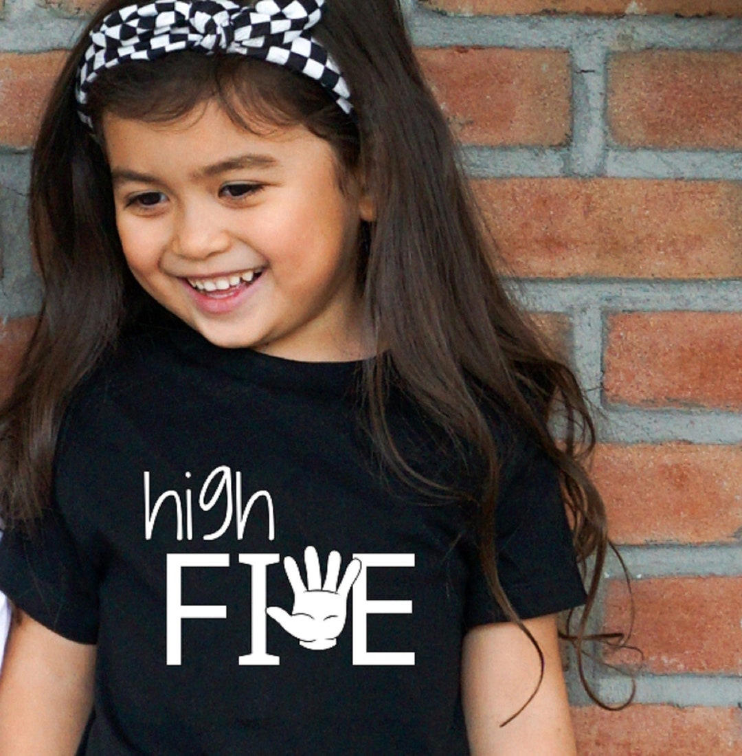 High Five Shirt, Birthday Boy T-shirt, High 5 Birthday Shirt, Five ...