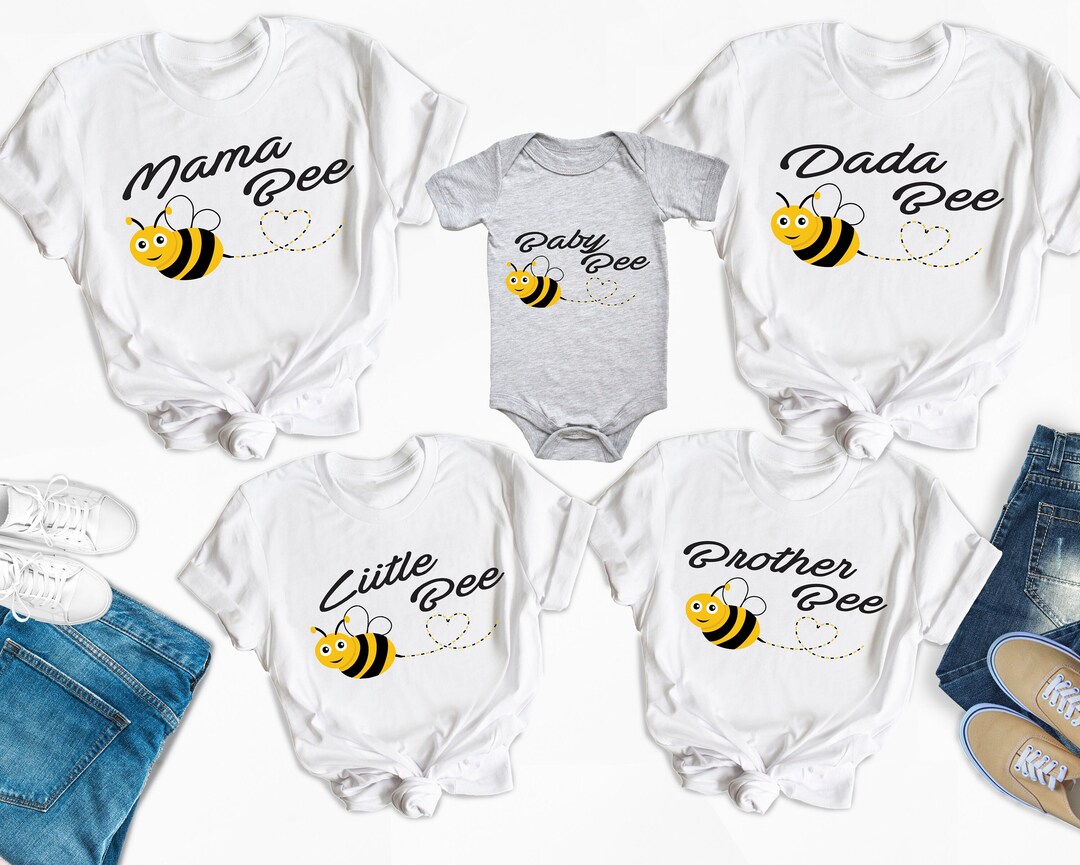 Bee Family Shirt,mama Bee Shirt,baby Bee Shirt,dada Bee Shirt,little ...