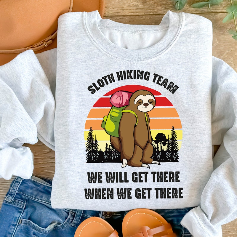 Sloth Hiking Team - Etsy