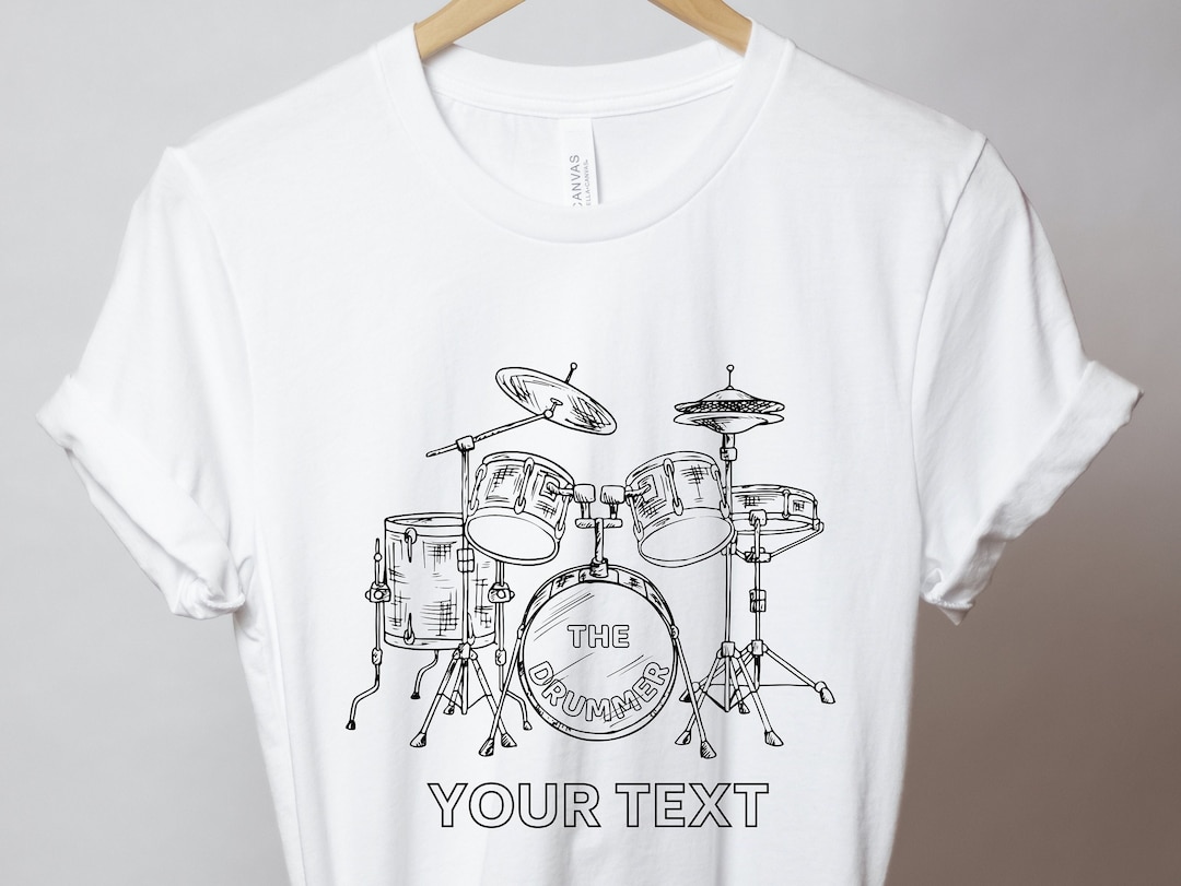 Custom Drums T-shirt, Personalization Drums Shirt, Cool Drums Shirt ...