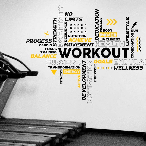 Gym Motivational Stickers - Etsy