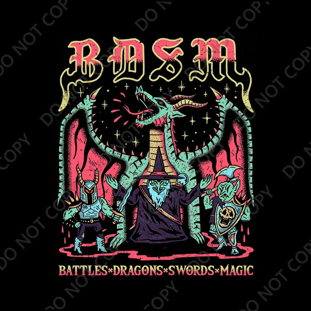 BDSM Battles Dragons Swords Magic PNG, Trending Digital File, Unique ...
